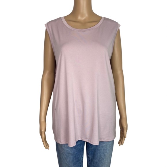 Fabletics | Tops | Fabletics Light Pink Open Back Workout Top Xxl ...